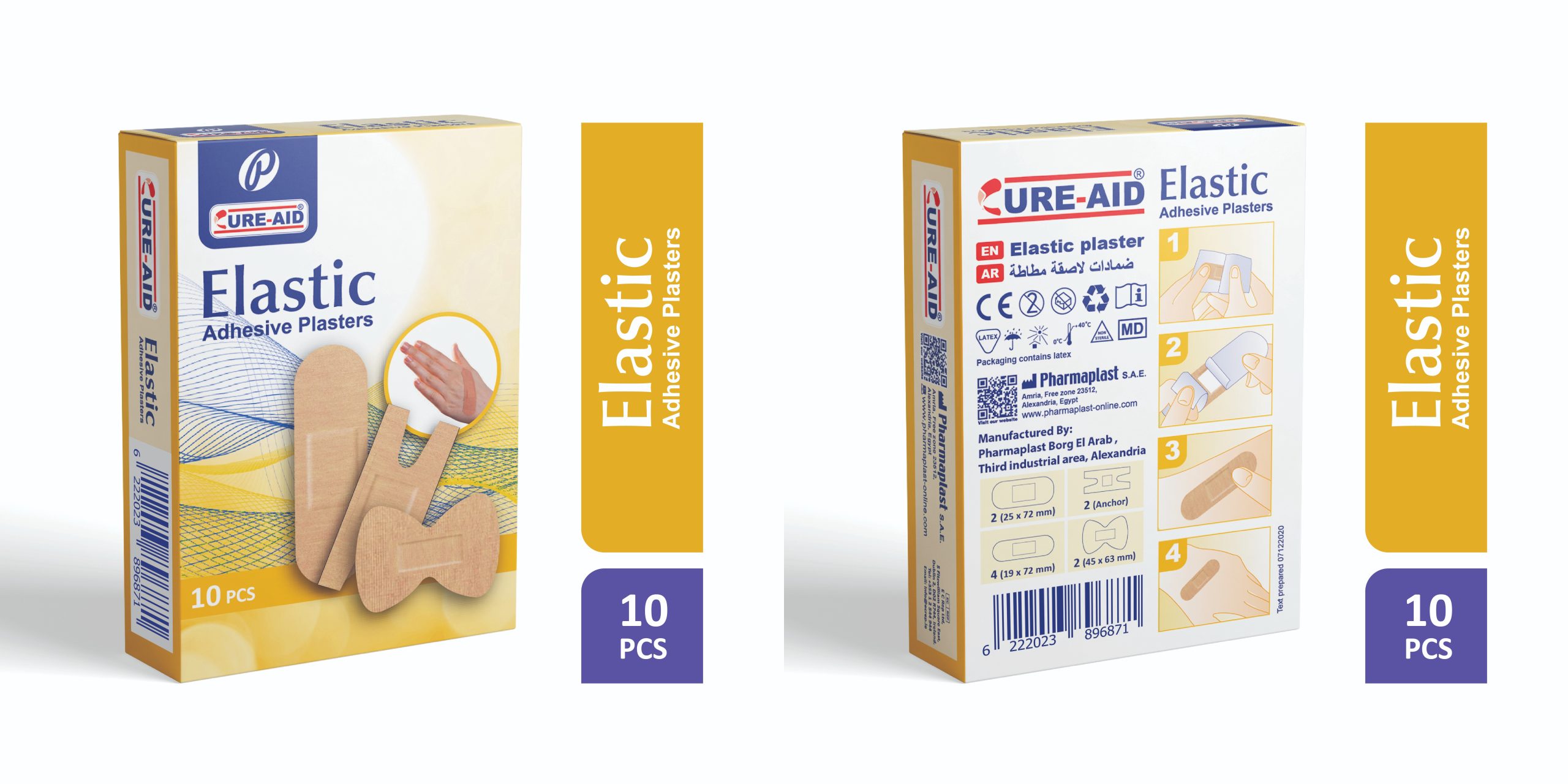 Cure-Aid Elastic Adhesive Plasters – Pharmaplast